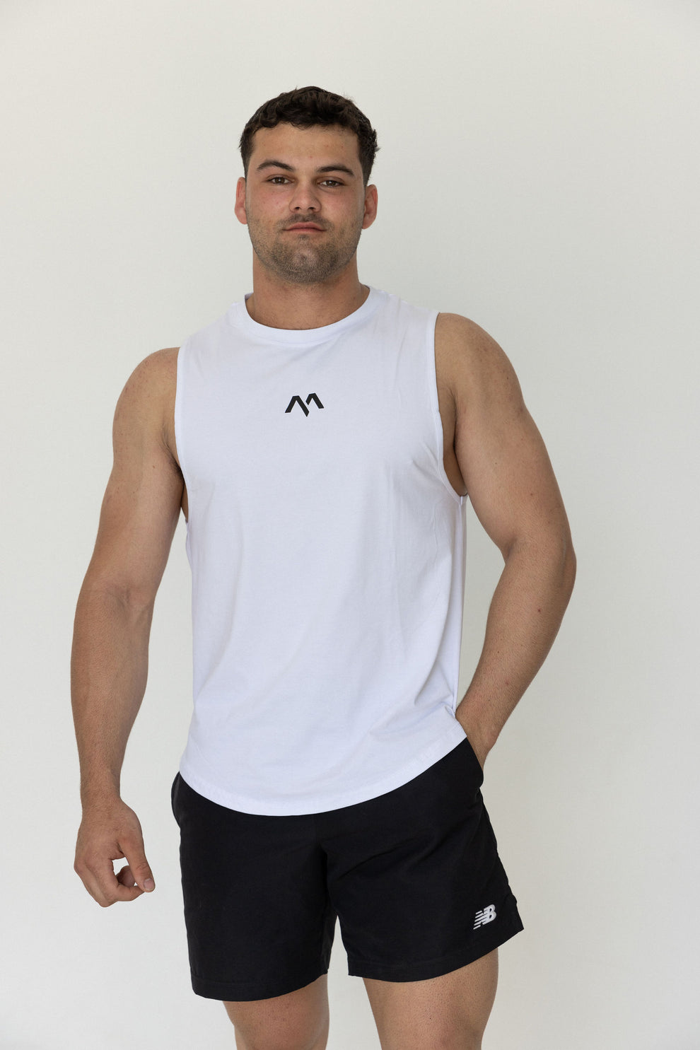 Core Training Singlet - White – MOTION APPAREL